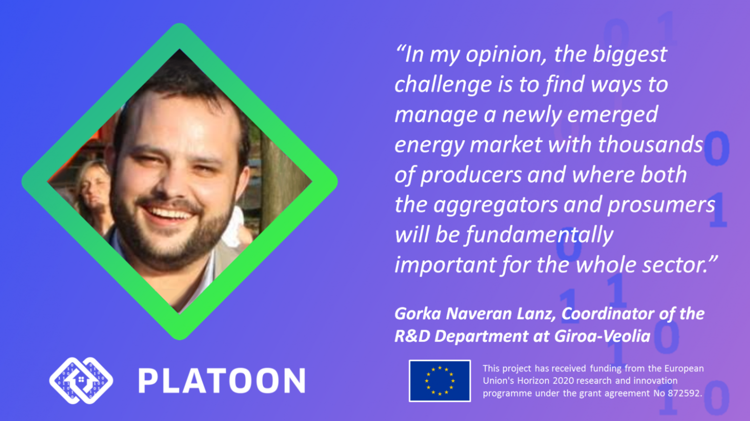 Meet our PLATOON Partners: Gorka Lanz from Giroa-Veolia | PLATOON